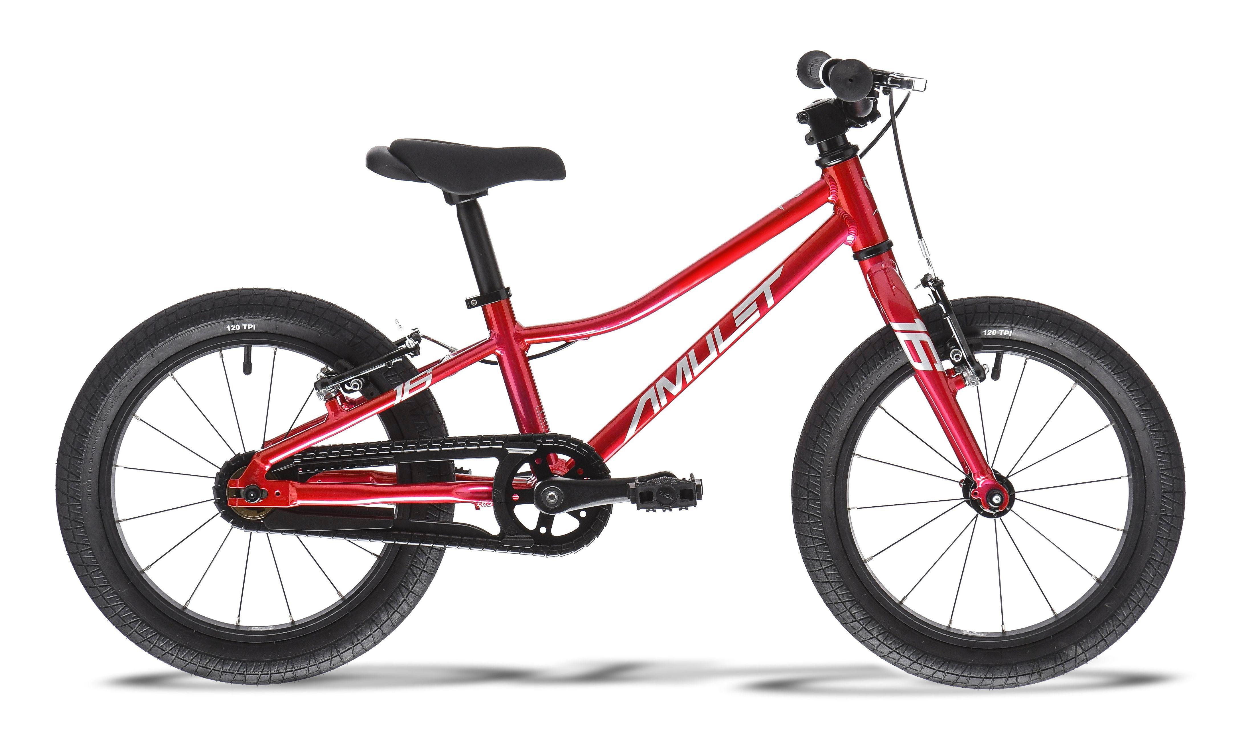 AMULET - dětské kolo 16" Tomcat red shiny/silver 2026 | bikero.cz